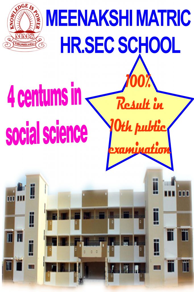 SSLC 2019 Examination – Meenakshi Matriculation Higher Secondary School